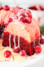 Red Velvet Flan Holiday Cake - Love Bakes Good Cakes