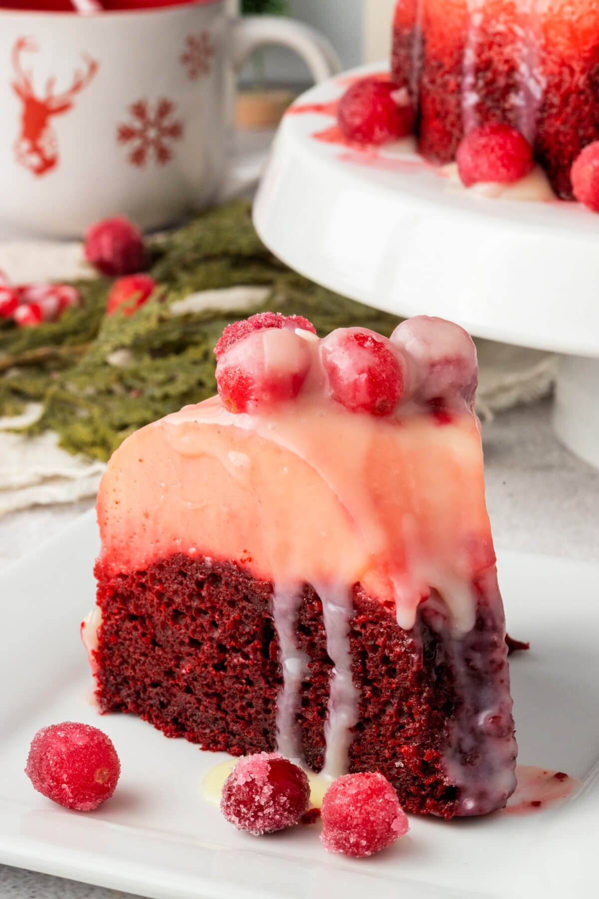 Red Velvet Flan Holiday Cake Love Bakes Good Cakes