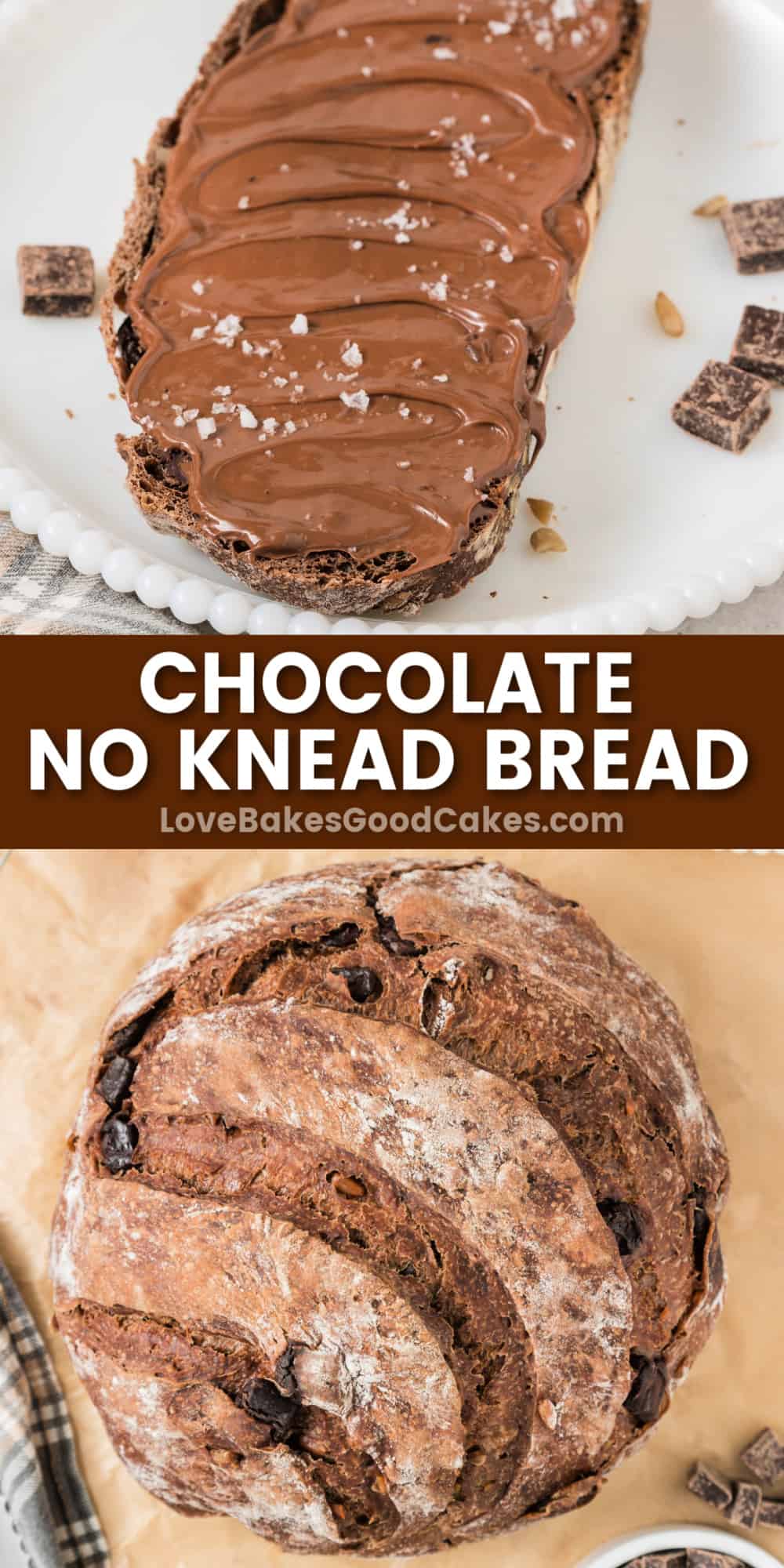 Chocolate No Knead Bread - Love Bakes Good Cakes