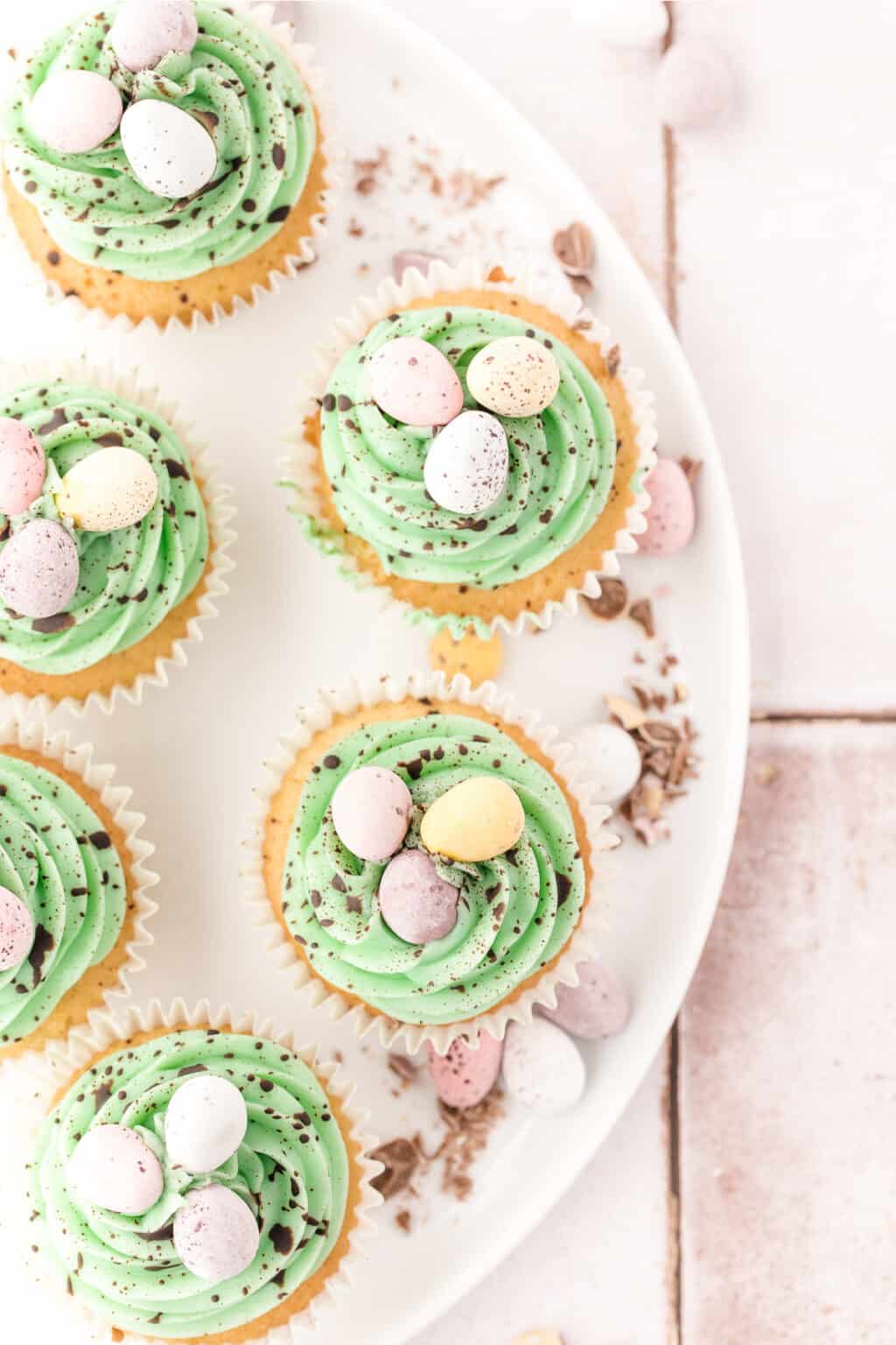 Vanilla Easter Cupcakes - Love Bakes Good Cakes