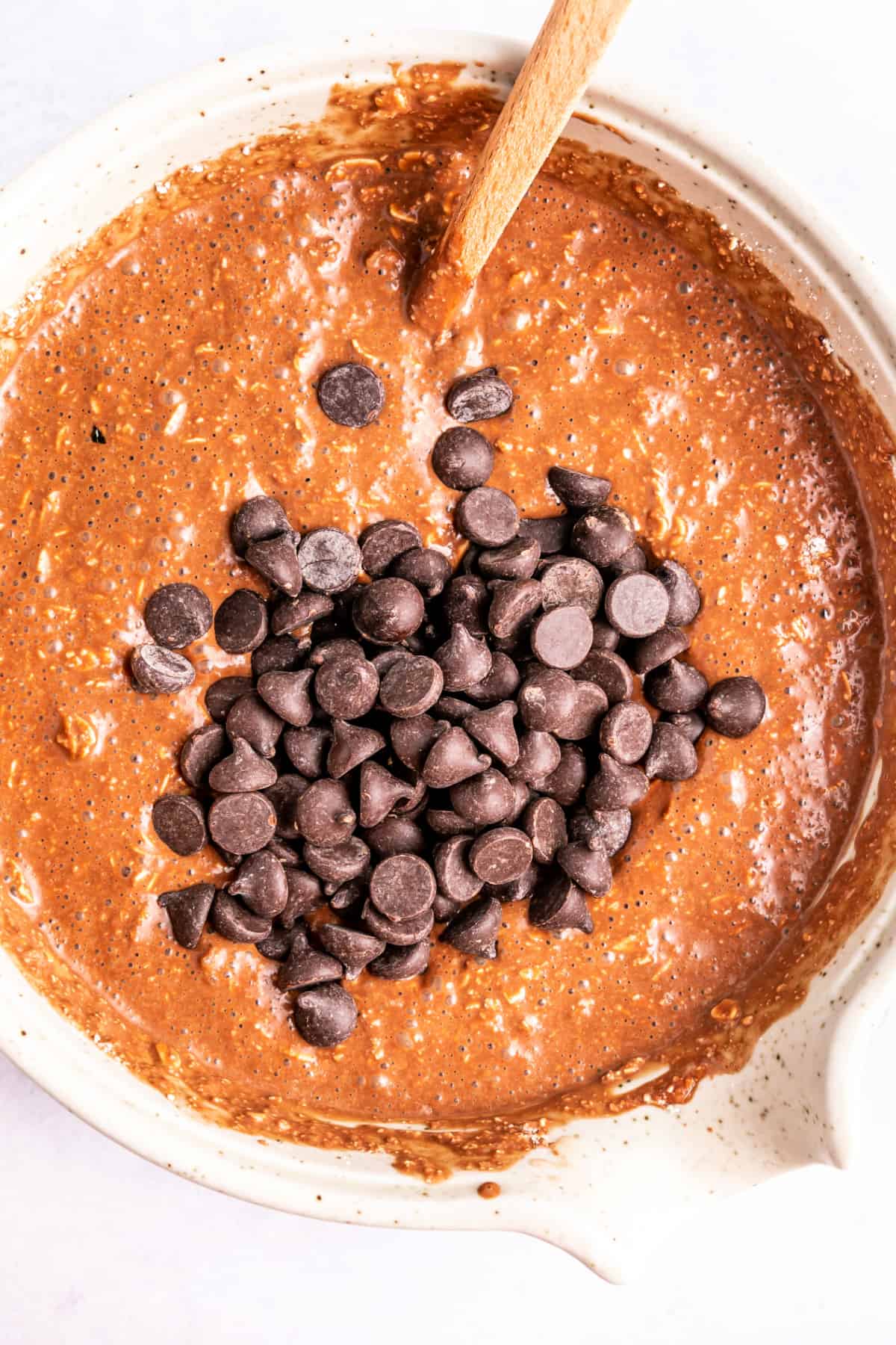 Brownie Batter Baked Oatmeal - Love Bakes Good Cakes