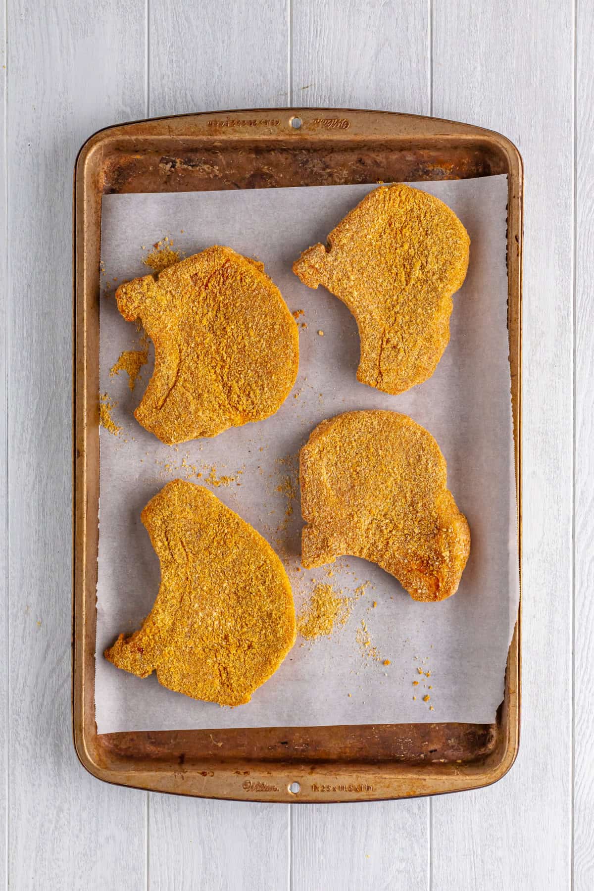 Shake and Bake Pork Chops - Love Bakes Good Cakes