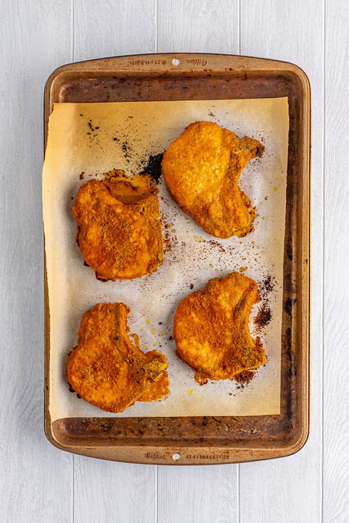 Shake and Bake Pork Chops - Love Bakes Good Cakes