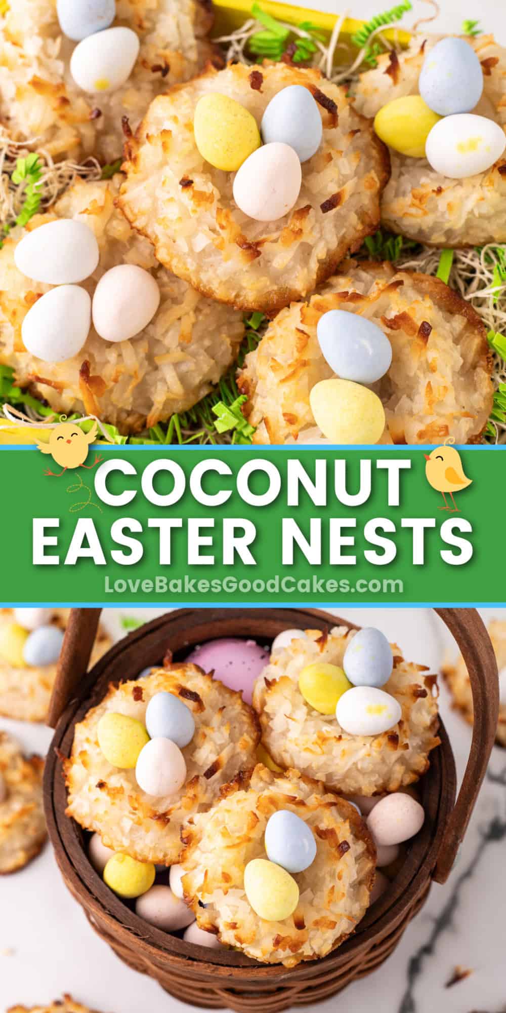 Coconut Easter Nests - Love Bakes Good Cakes
