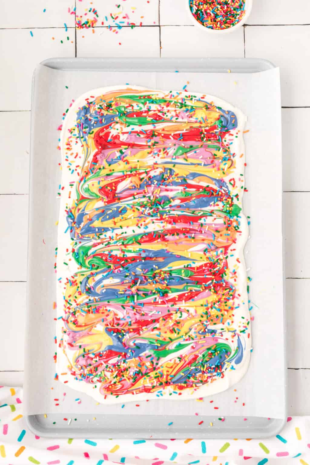 Rainbow Candy Bark - Love Bakes Good Cakes