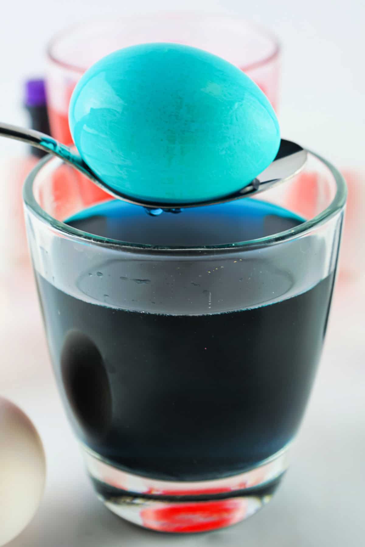 Food Coloring Dyed Easter Eggs - Love Bakes Good Cakes