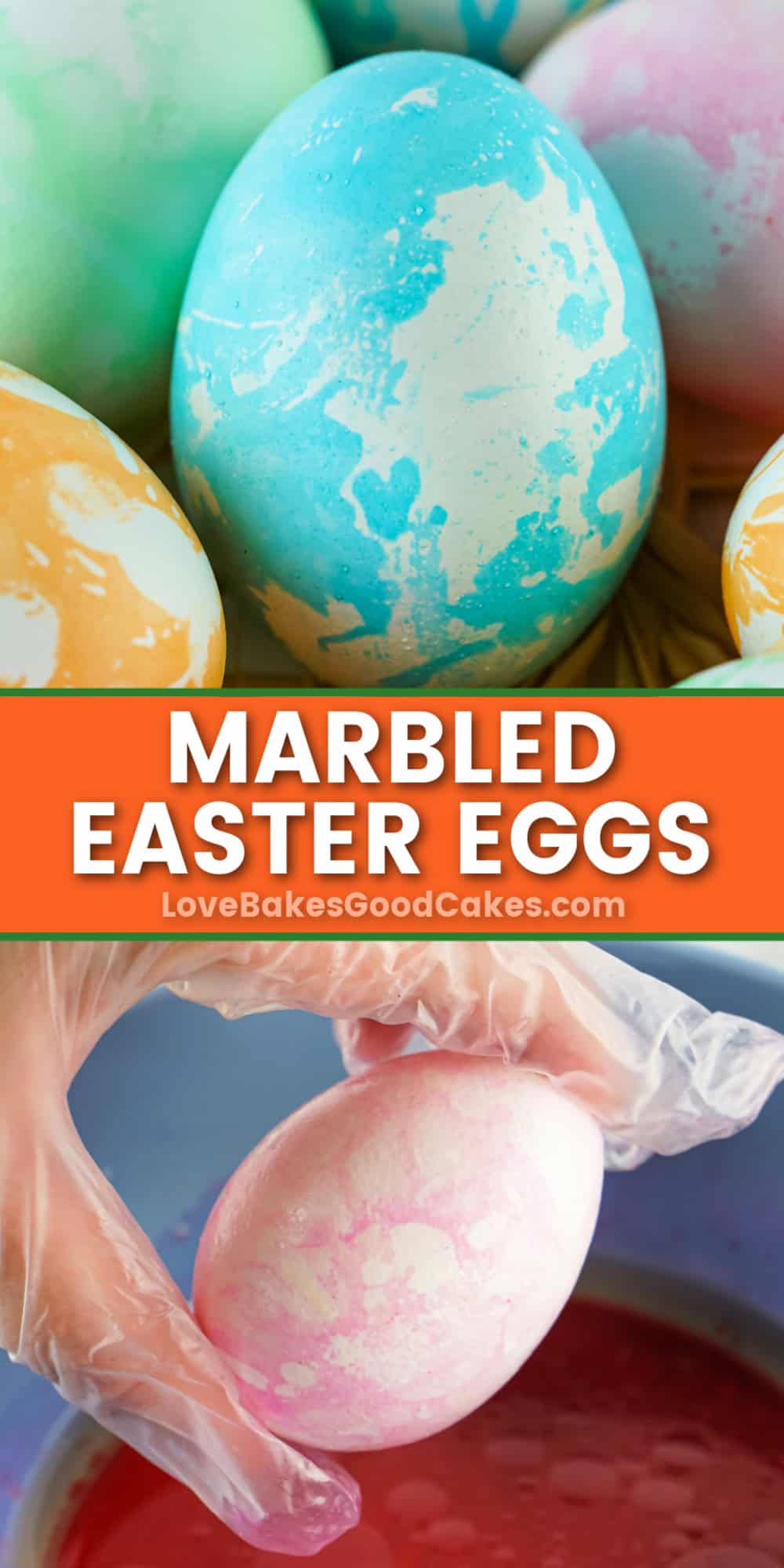 Marbled Easter Eggs - Love Bakes Good Cakes