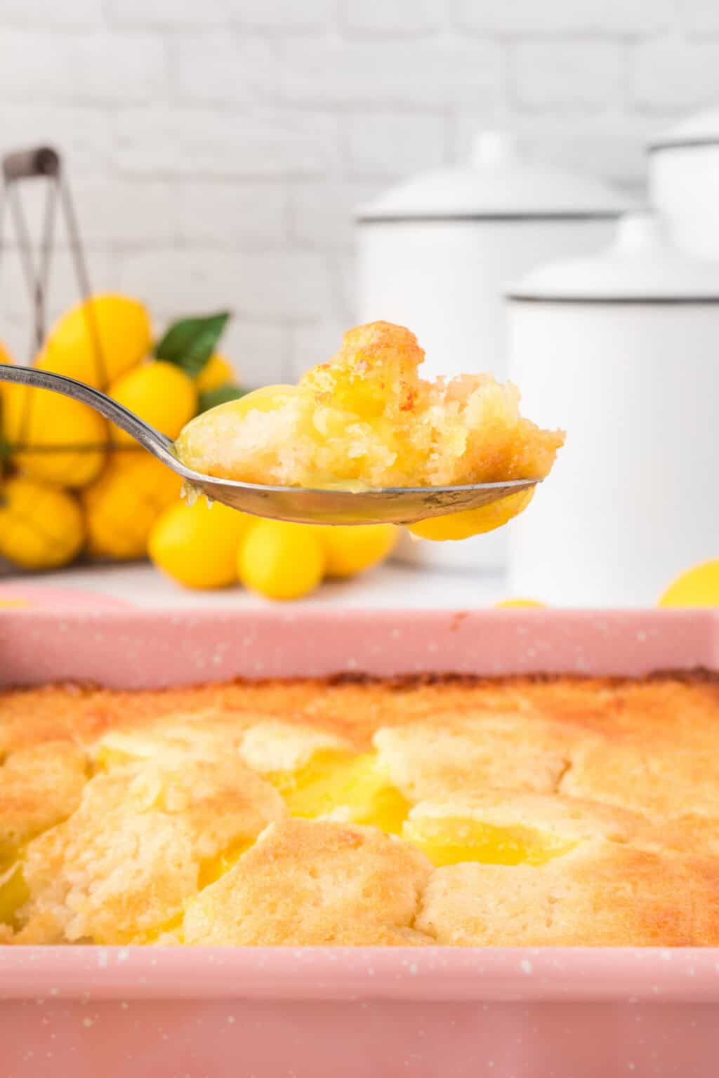 Easy Lemon Cobbler - Love Bakes Good Cakes