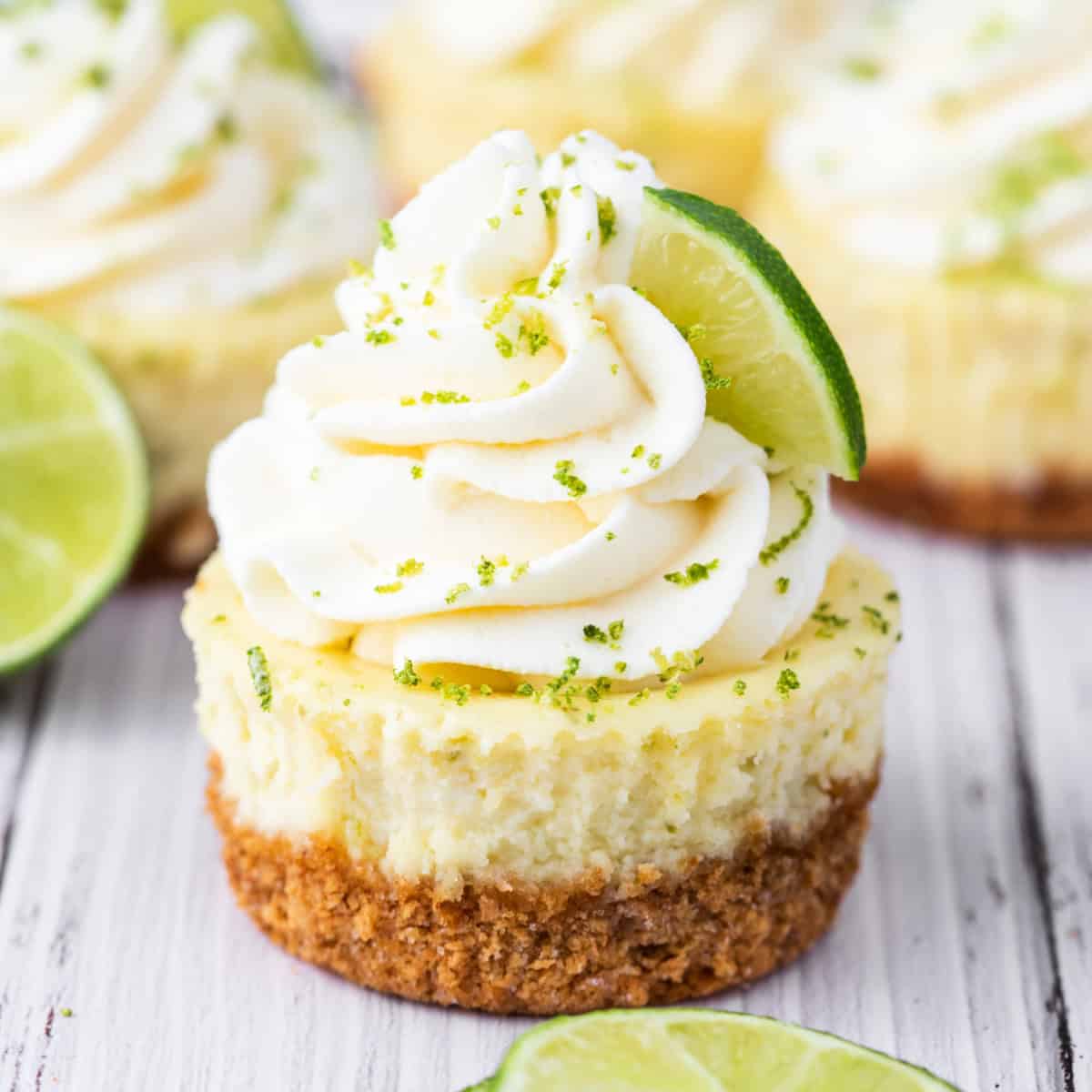 Mini Key Lime Cheesecakes - Love Bakes Good Cakes