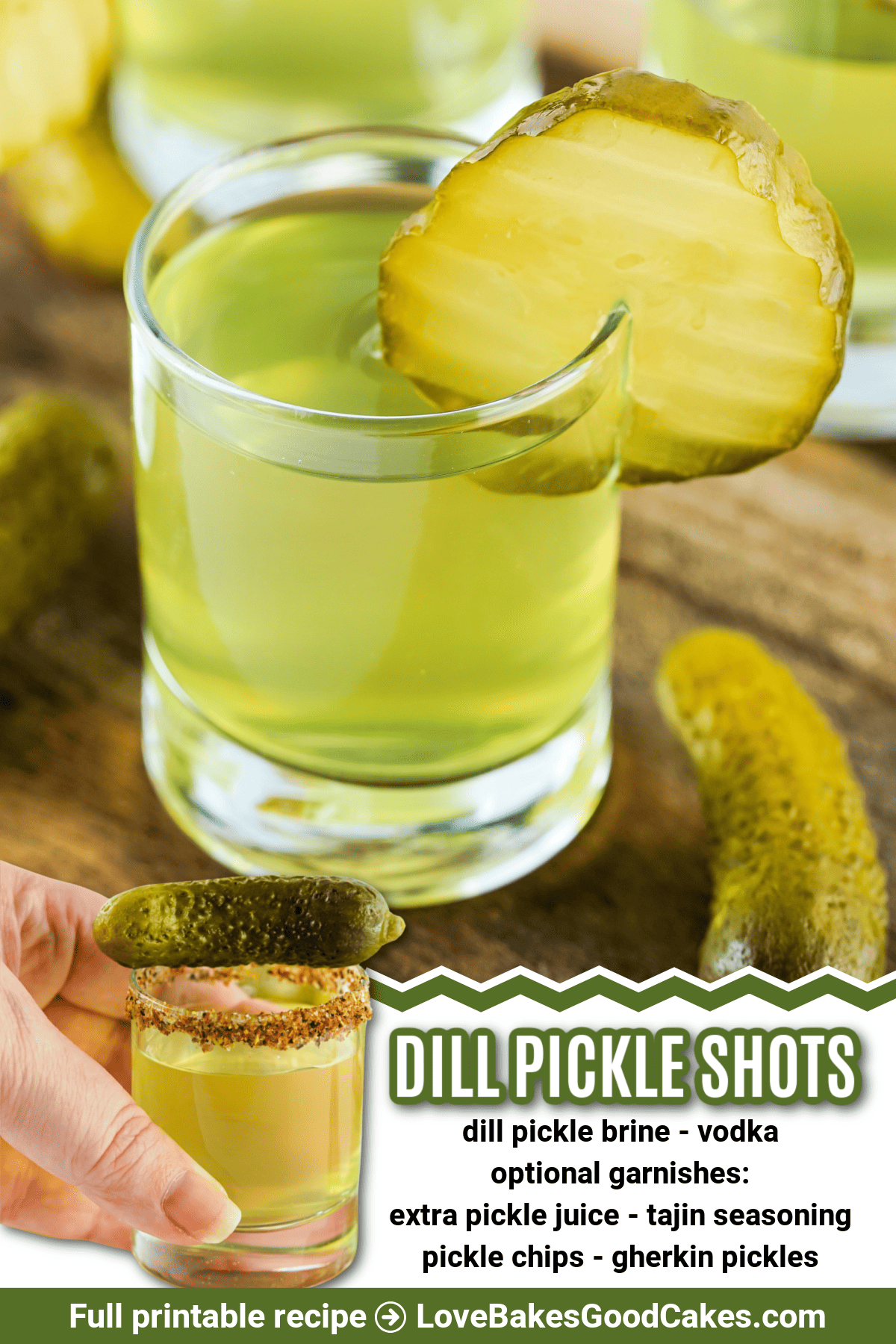 Dill Pickle Shots - Love Bakes Good Cakes