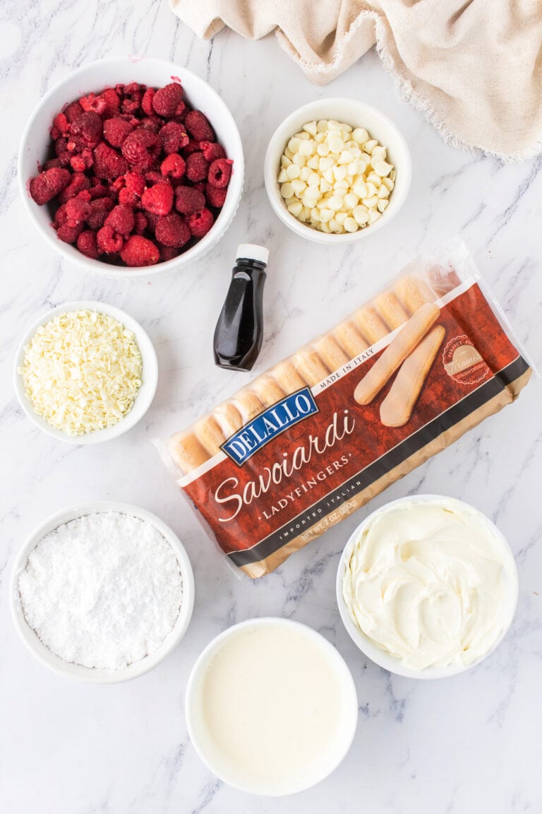 White Chocolate Raspberry Tiramisu - Love Bakes Good Cakes