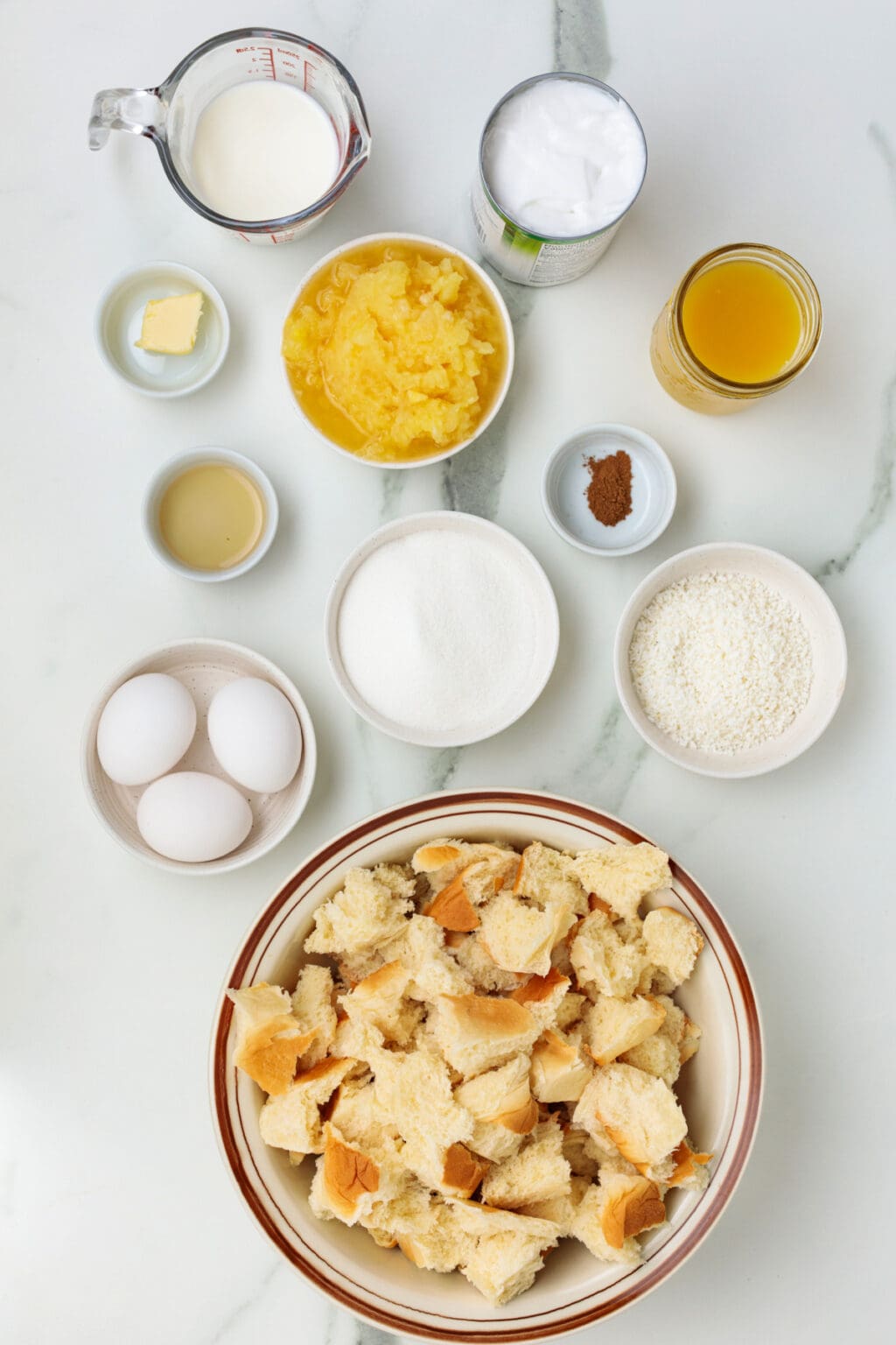 Piña Colada Bread Pudding - Love Bakes Good Cakes