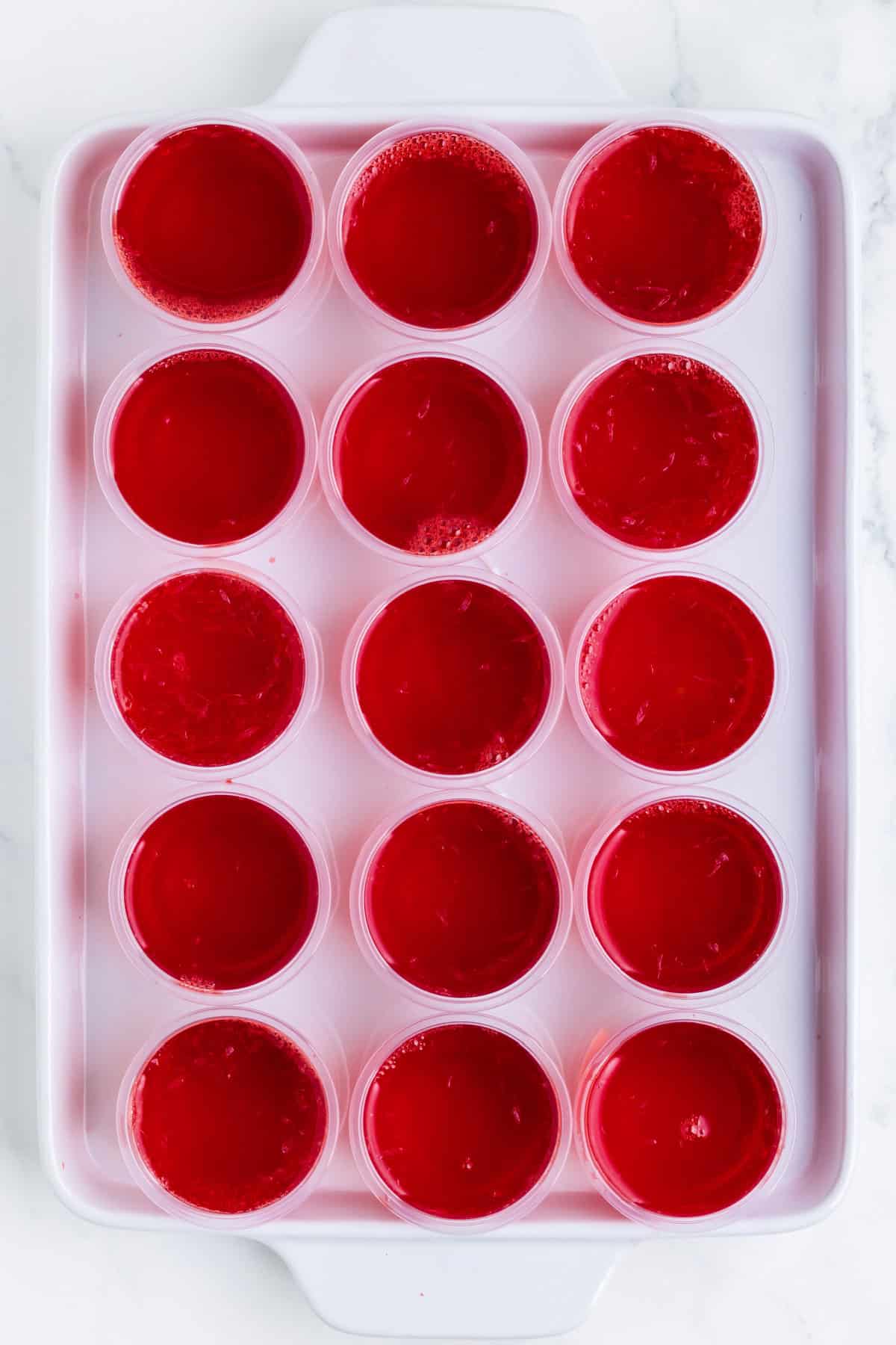 Cherry Limeade Jello Shots - Love Bakes Good Cakes