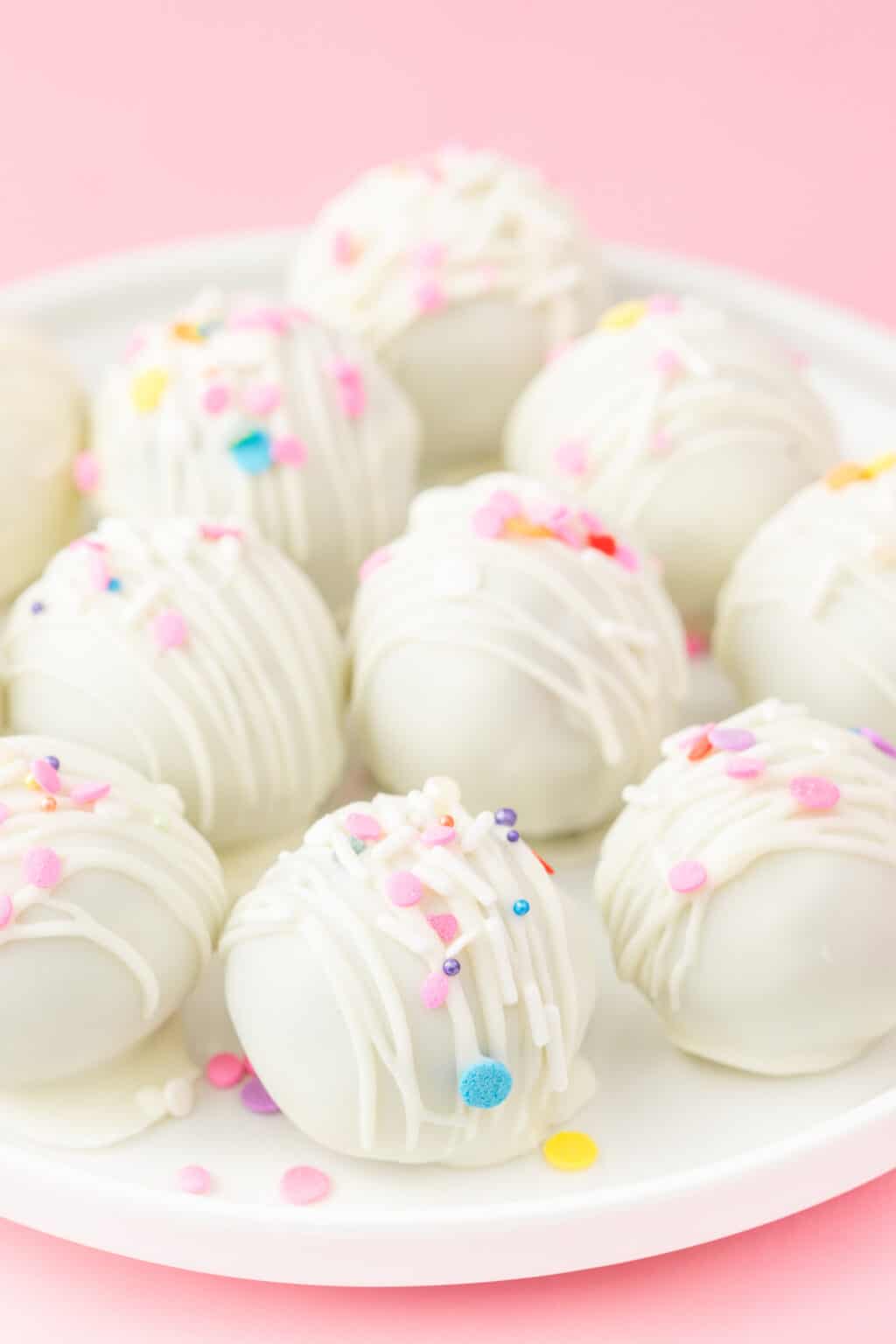 Birthday Cake Truffles - Love Bakes Good Cakes
