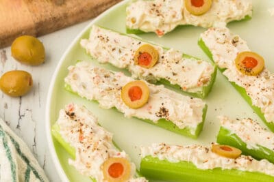Old Fashioned Stuffed Celery With Cream Cheese - Love Bakes Good Cakes