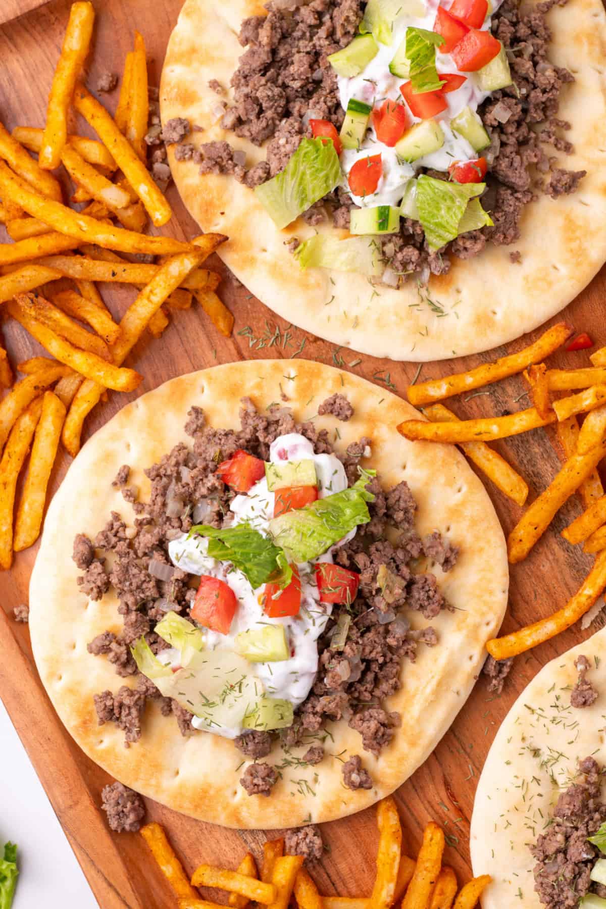 Greek Ground Beef Pitas - Easy 20 Minute Dinner